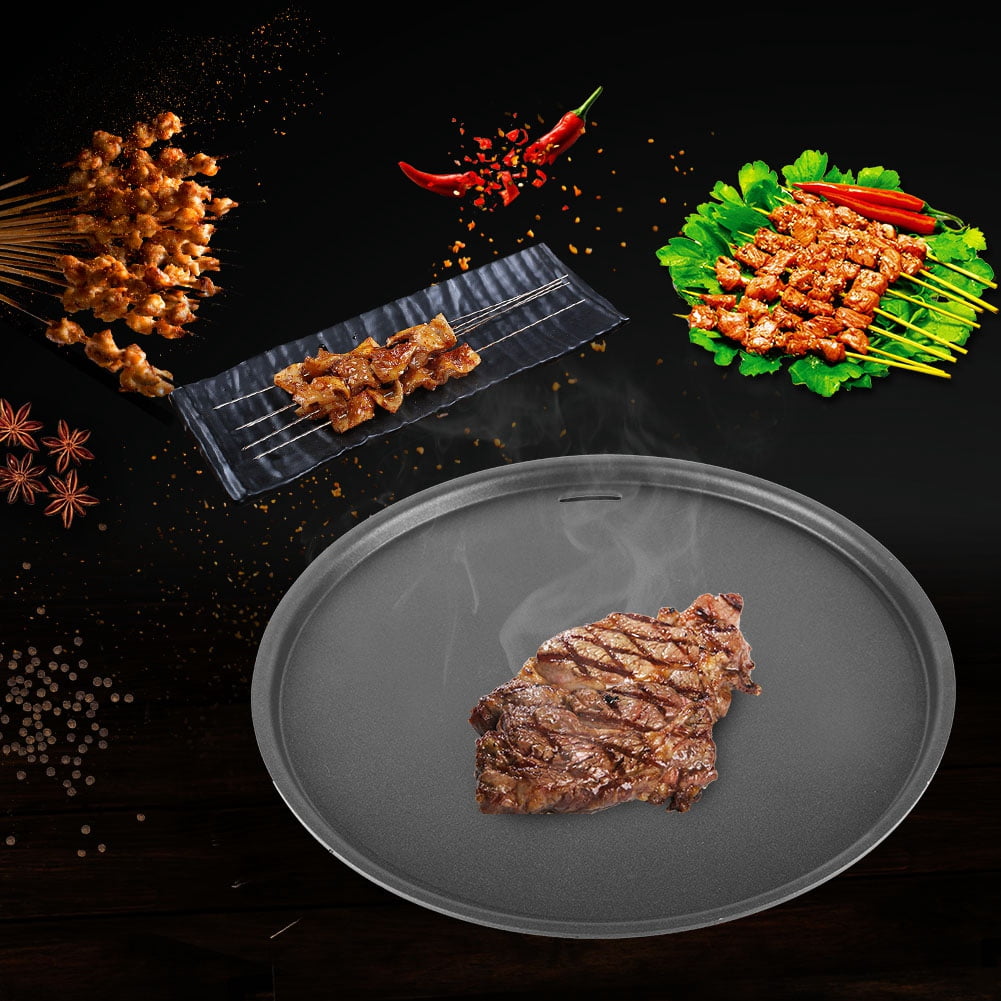 Yunuqso Round Roasting Pan Medical Stone Nonstick BBQ Grill Pan ...