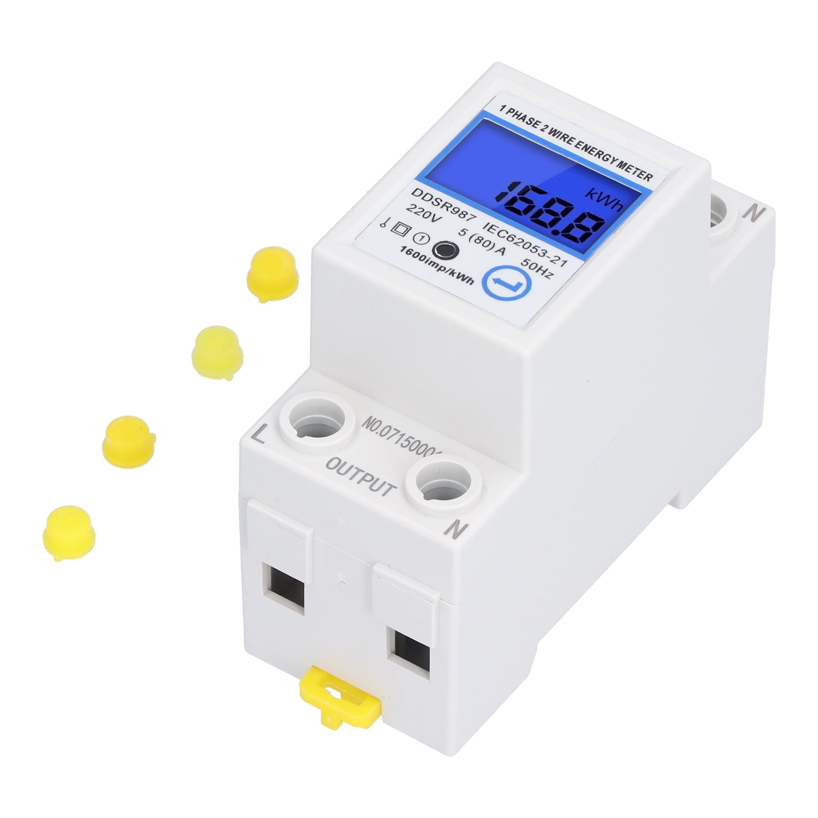 Yunuqso Single Phase Energy Meter, Electric Meters, LCD Digital ...