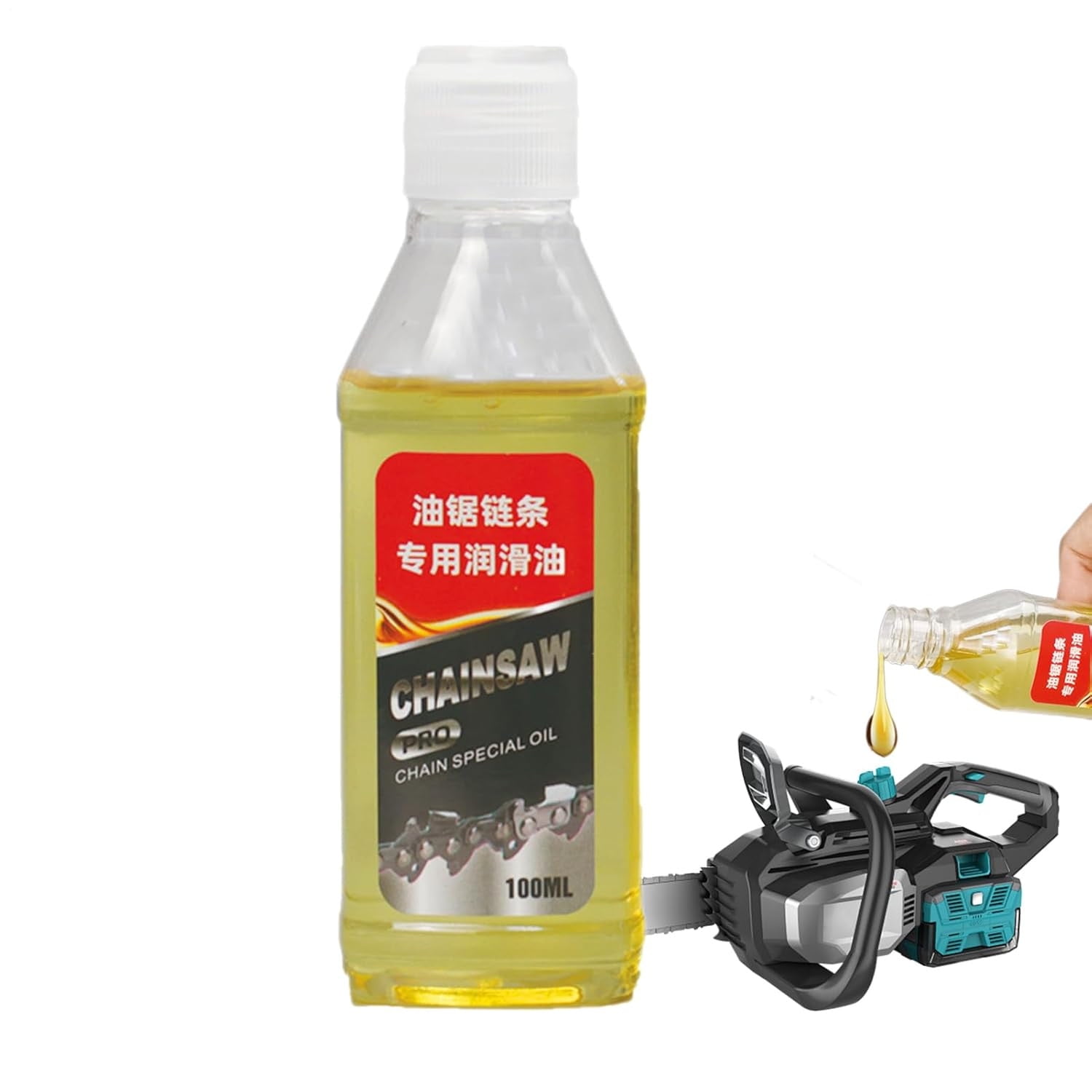 Yunuuuoa 2 Packs Chainsaw Oil Lubricant for Battery Chainsaw Motor Saws ...
