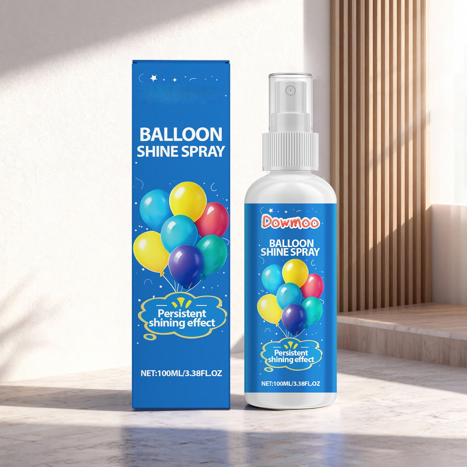 Yunuuuoa 3 Packs Balloon Shine Spray Brightener for Party Decorations ...