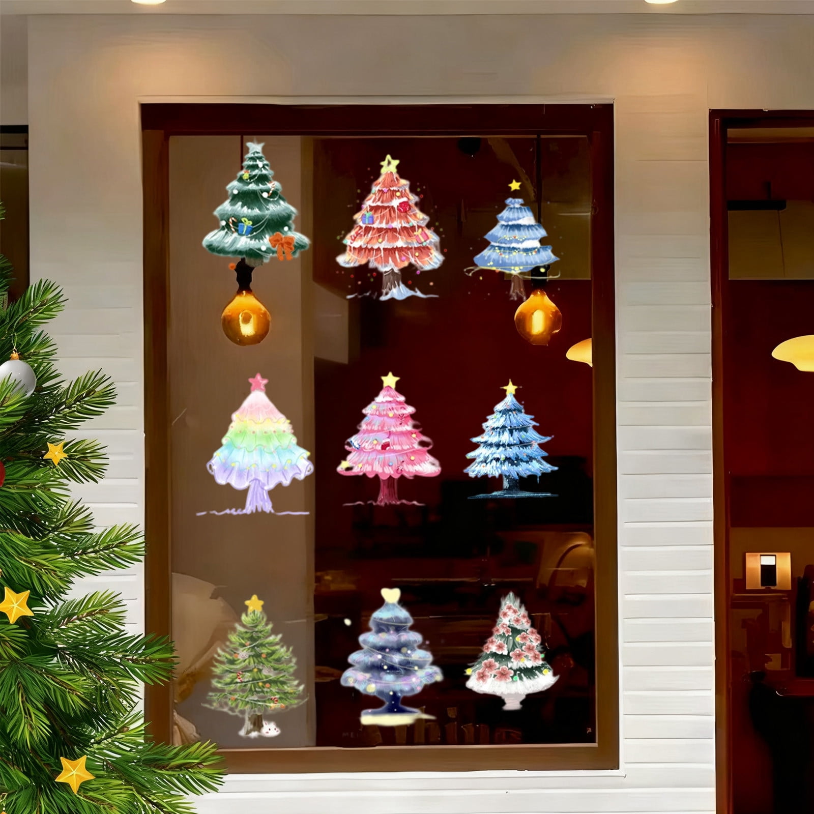Yunuuuoa Christmas Window Clings - Static Cling Holiday Decorations for ...