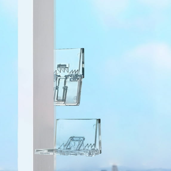 Yunuuuoa Sliding Door Window Lock No Drill Transparent Safety Stopper ...