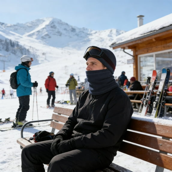 Yunuuuoa Unisex Winter Balaclava Fleece Headband Hat Neck Warmer Ear ...