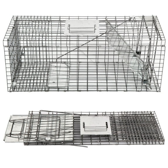 Yunwen 31" Humane Animal Trap with Spring Loaded Door, Live Rodent ...
