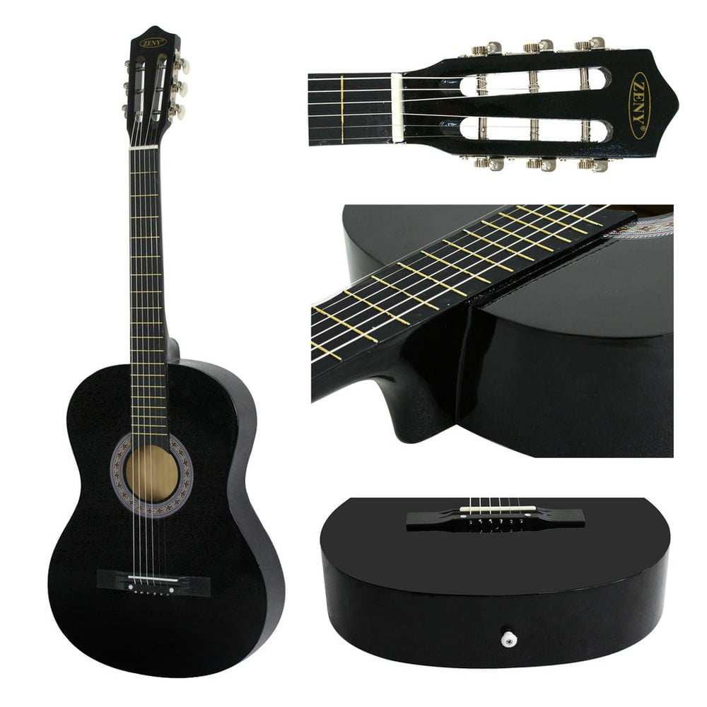 Yunwen 38" Beginner Acoustic Guitar Starter Kit with Gig Bag, Strap ...