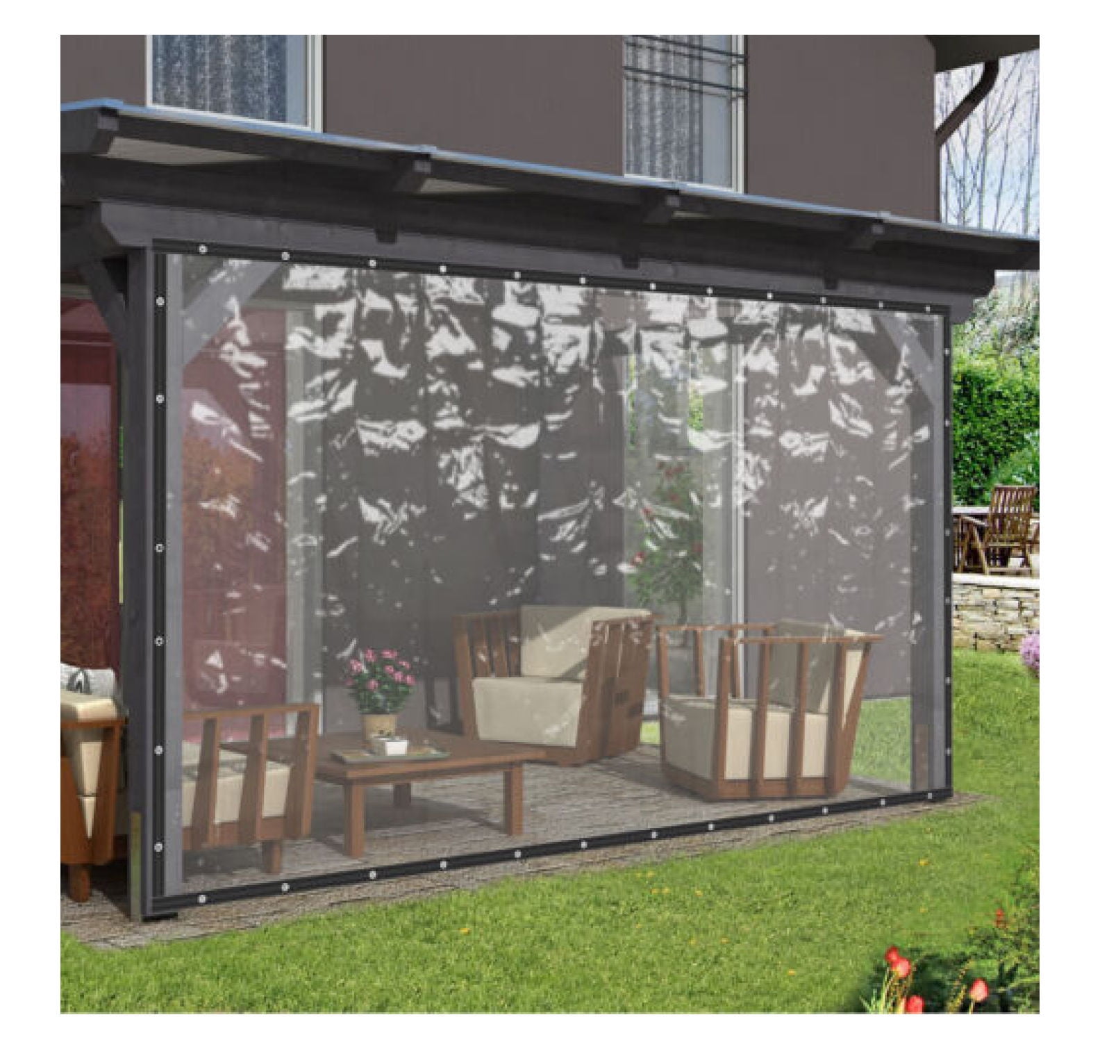 Yunwen 8*20FT Heavy Duty Industrial PVC Vinyl Clear Curtain Walls ...