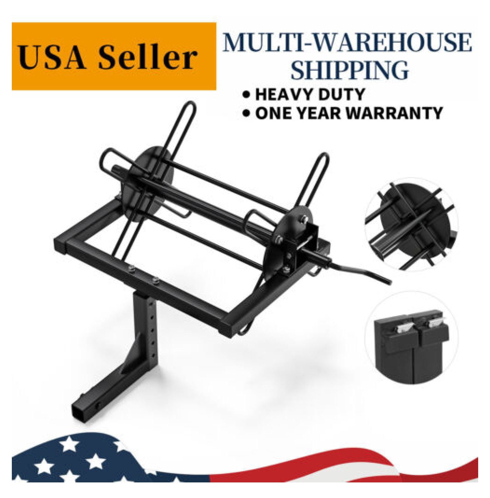 Yunwen Barbed Wire Unroller Bolt-On ATV W/2" Receiver Hitch Compatible ...