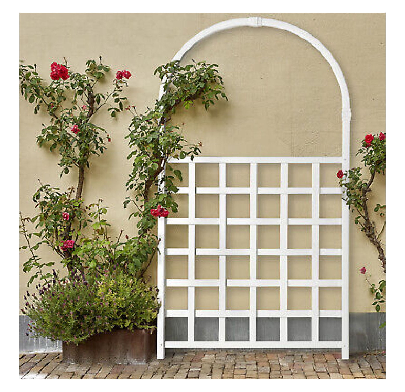 Yunwen Garden Trellis for Climbing Plants, Vinyl Trellis Indoor Outdoor ...