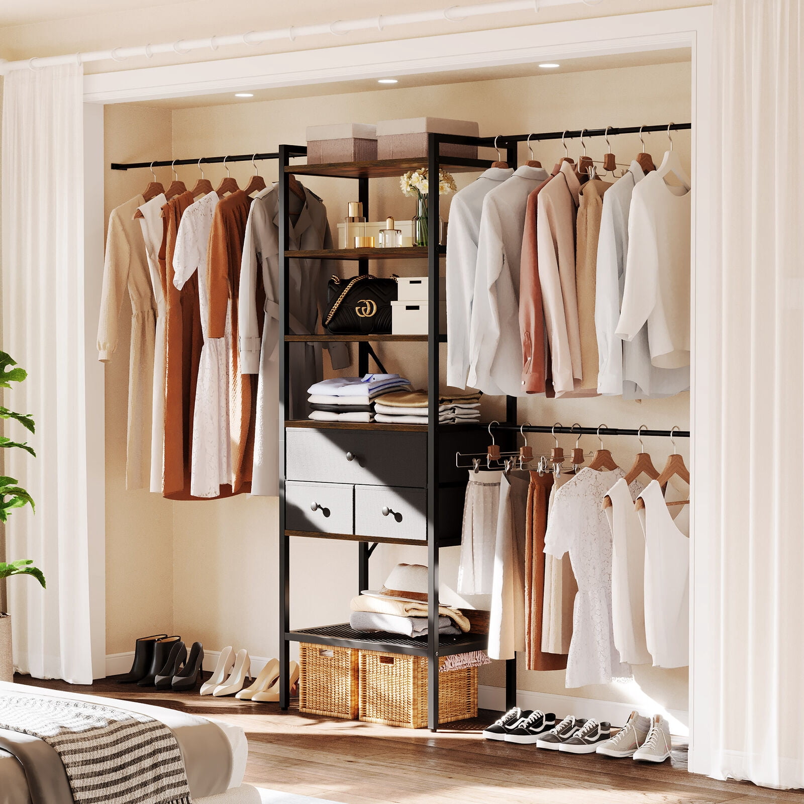 Yunwen Heavy Duty Extra Large Freestanding Closet Organizers and ...