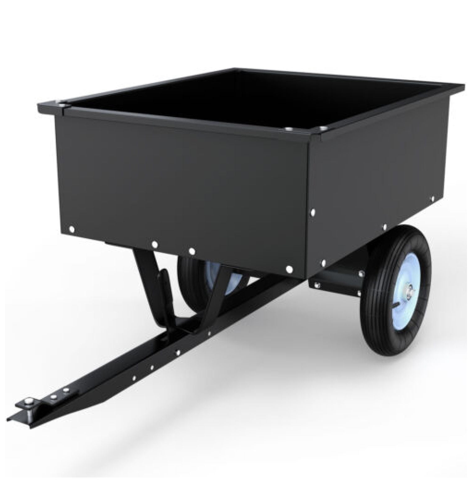 Yunwen Tow-Behind Dump Cart with Wheels for Lawn Tractor & ATV UTV ...