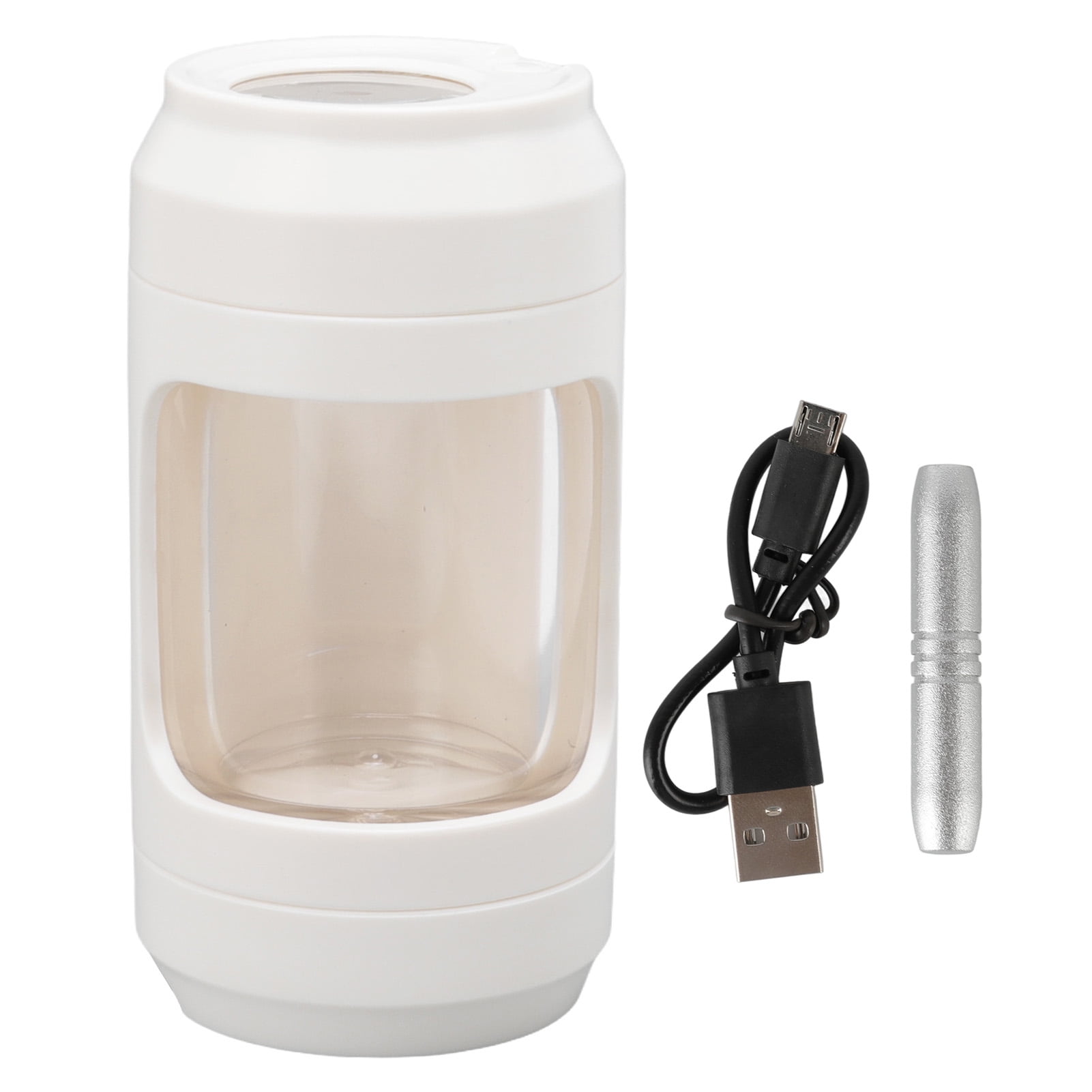 Yunxwd Herb Grinder, Odor Resistance USB Charging Luminous White Split ...