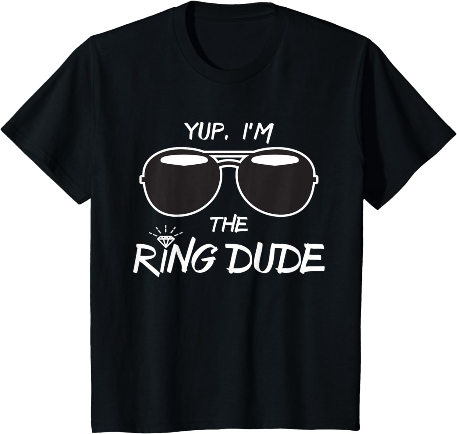 Yup I'm The Ring Dude - Funny Kids Ring Bearer TShirt - Walmart.com