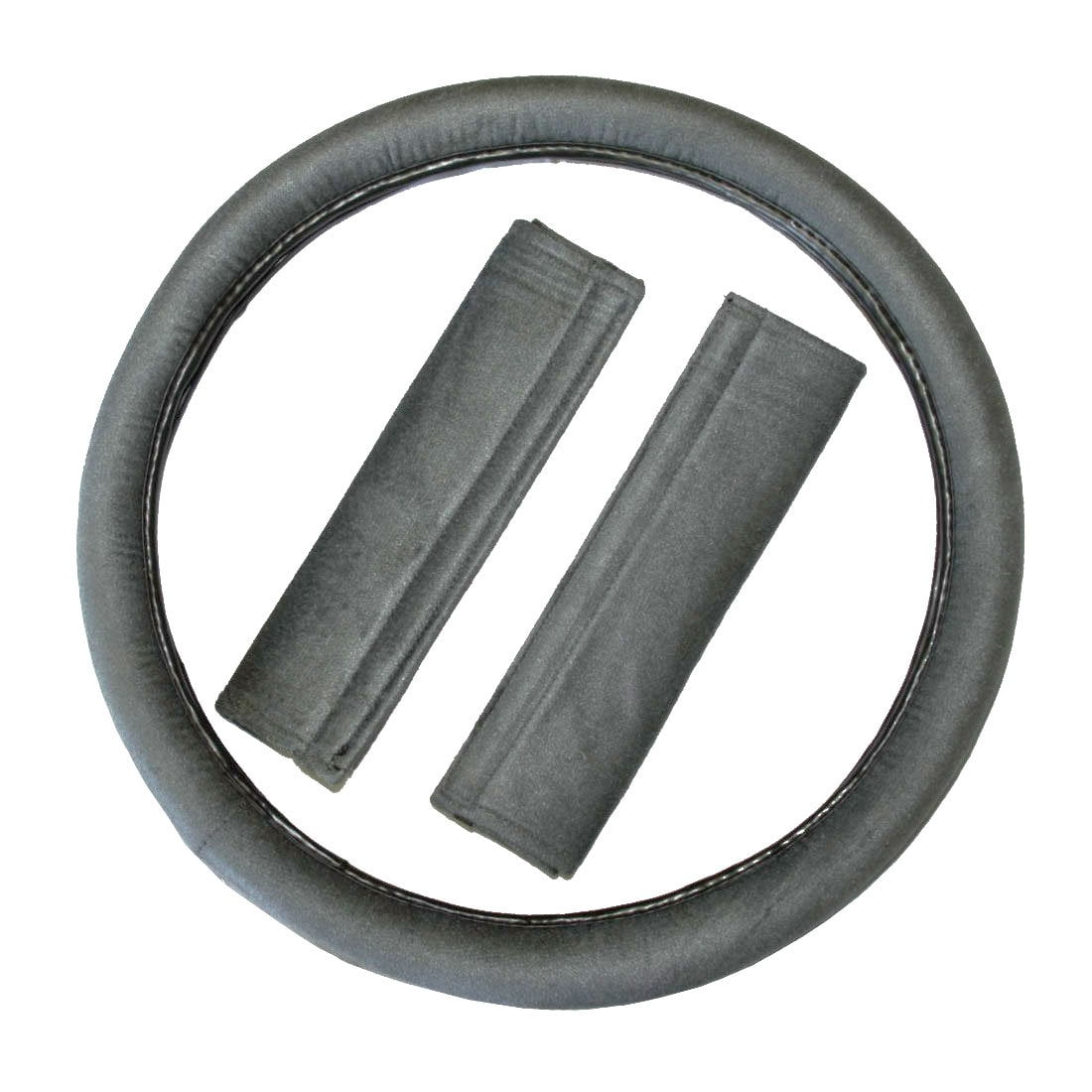 Yupbizauto 15" Car Steering Wheel Cover Selection 1 Set (Velour Grey ...
