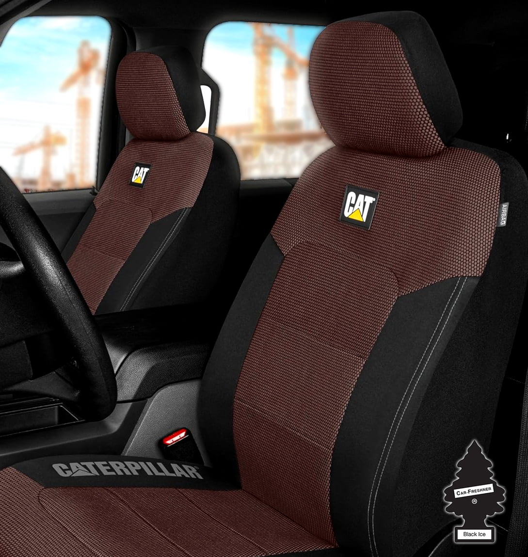Yupbizauto Caterpillar Front Seat Covers for Cars & Trucks – Black ...
