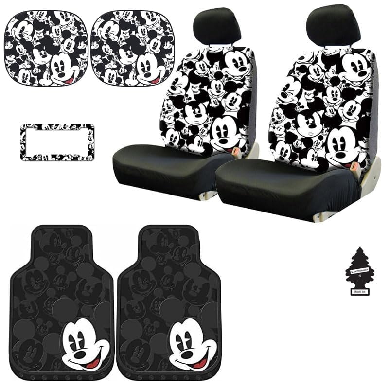 Yupbizauto New 12 PCS Design Disney Mickey Mouse Design Car Truck SUV ...