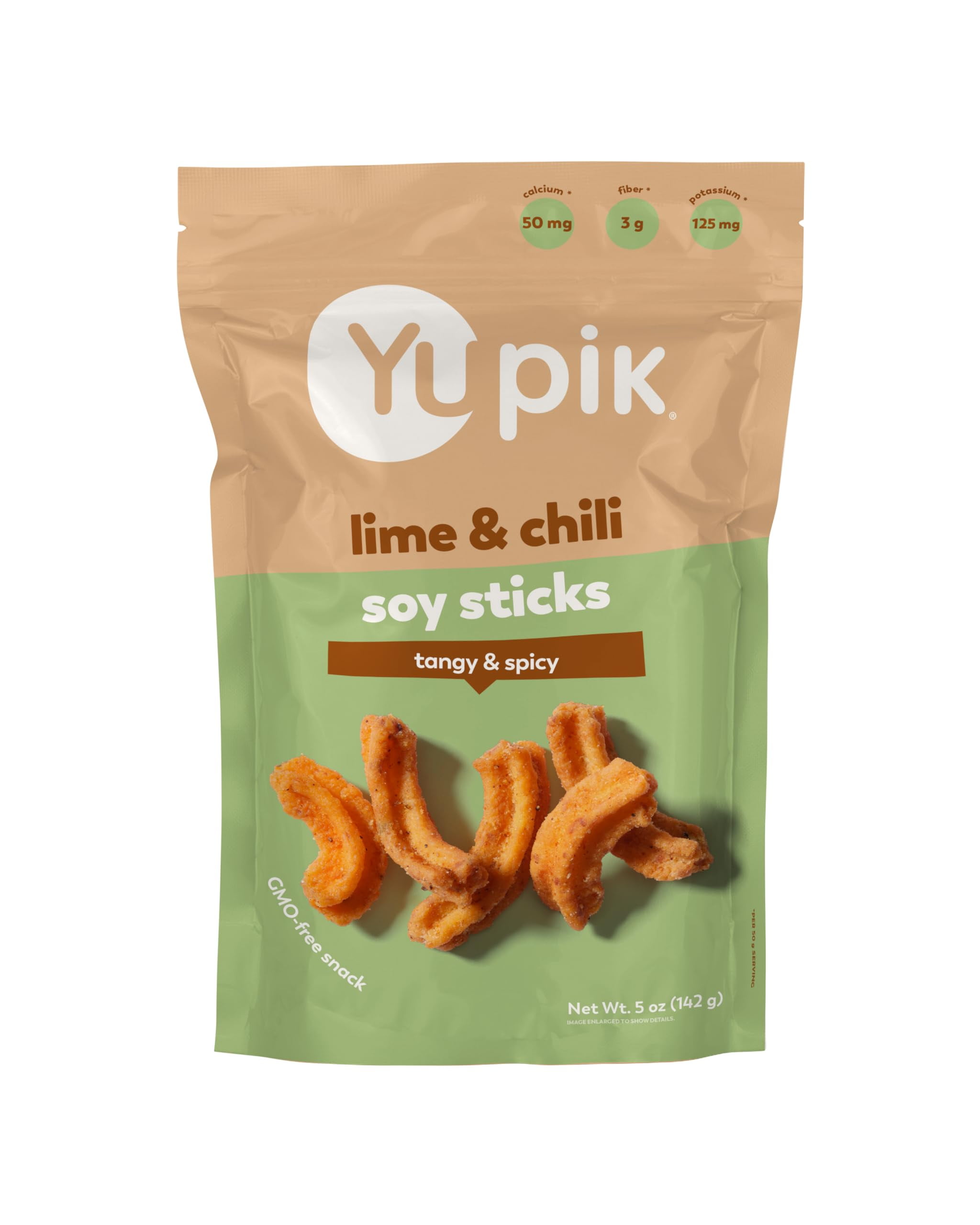 Yupik Lime & Chili Soy HYZ01 Sticks, 5 Oz, GMO-Free Snack, Crunchy ...