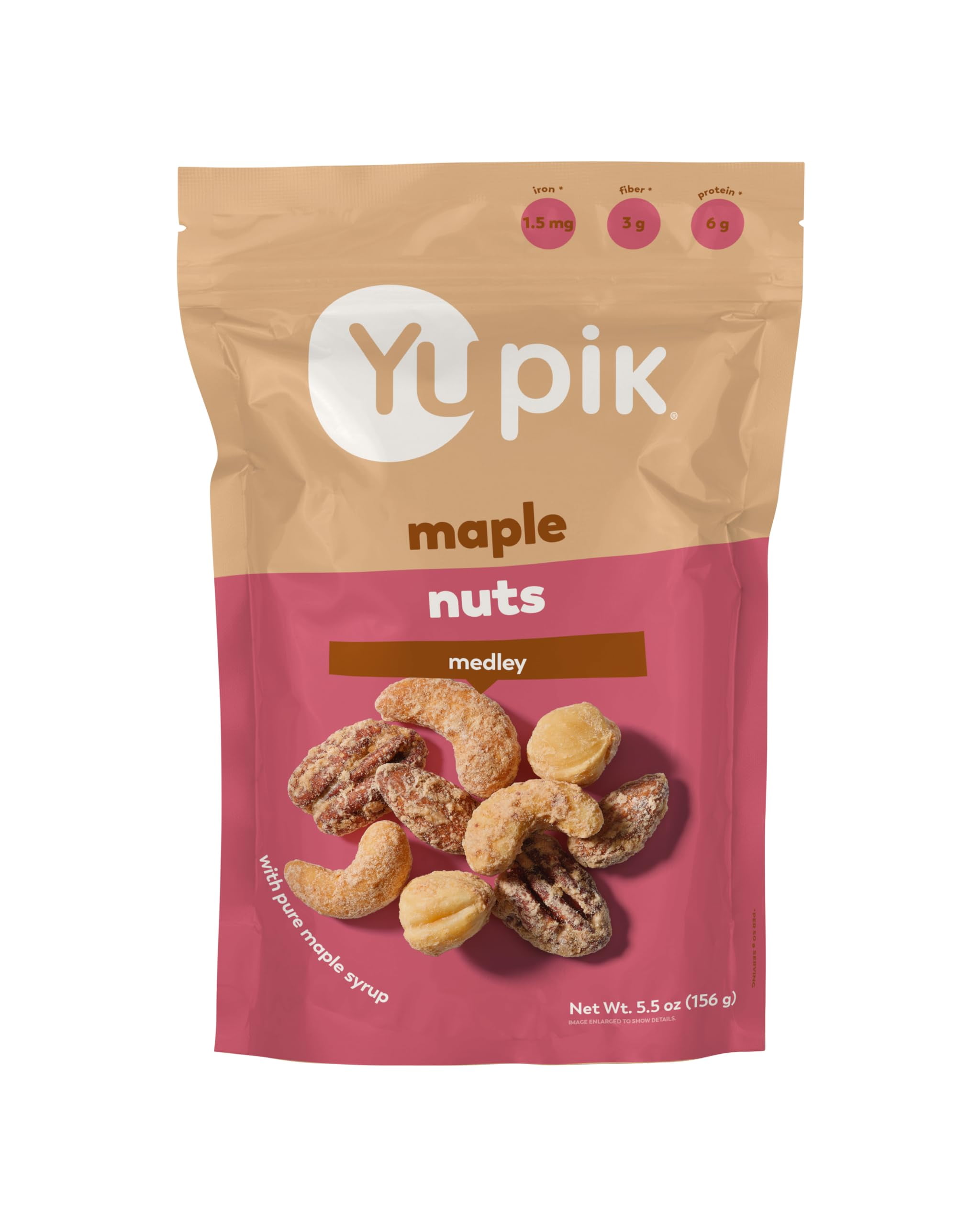 Yupik Mixed Maple Nuts, IRF13 5.5 Oz, Gluten-Free Snack, Kosher, Non ...