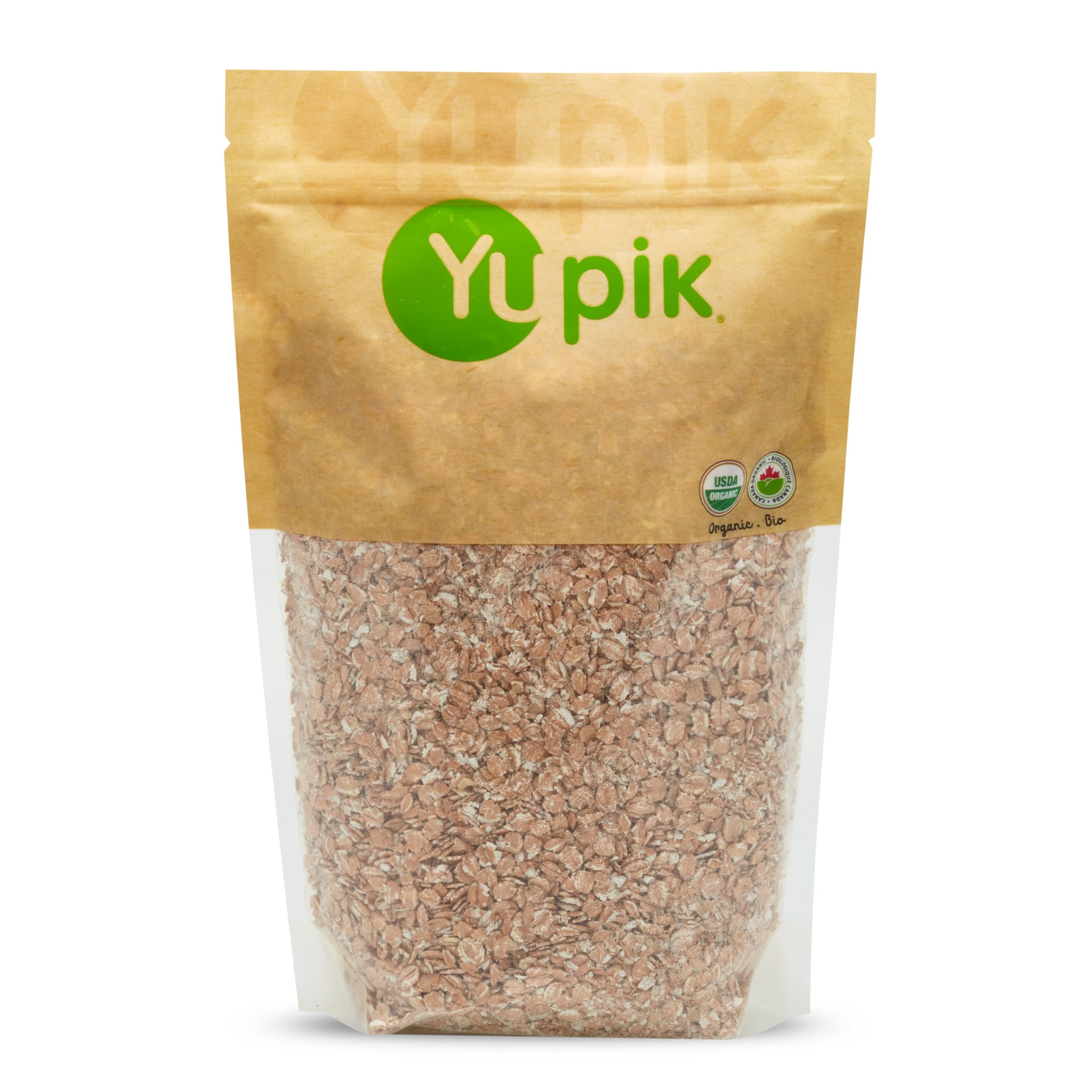 Yupik Organic Spelt Flakes, 2.2 lb AIS1 (35.2 oz), Kosher, Vegan, Made ...