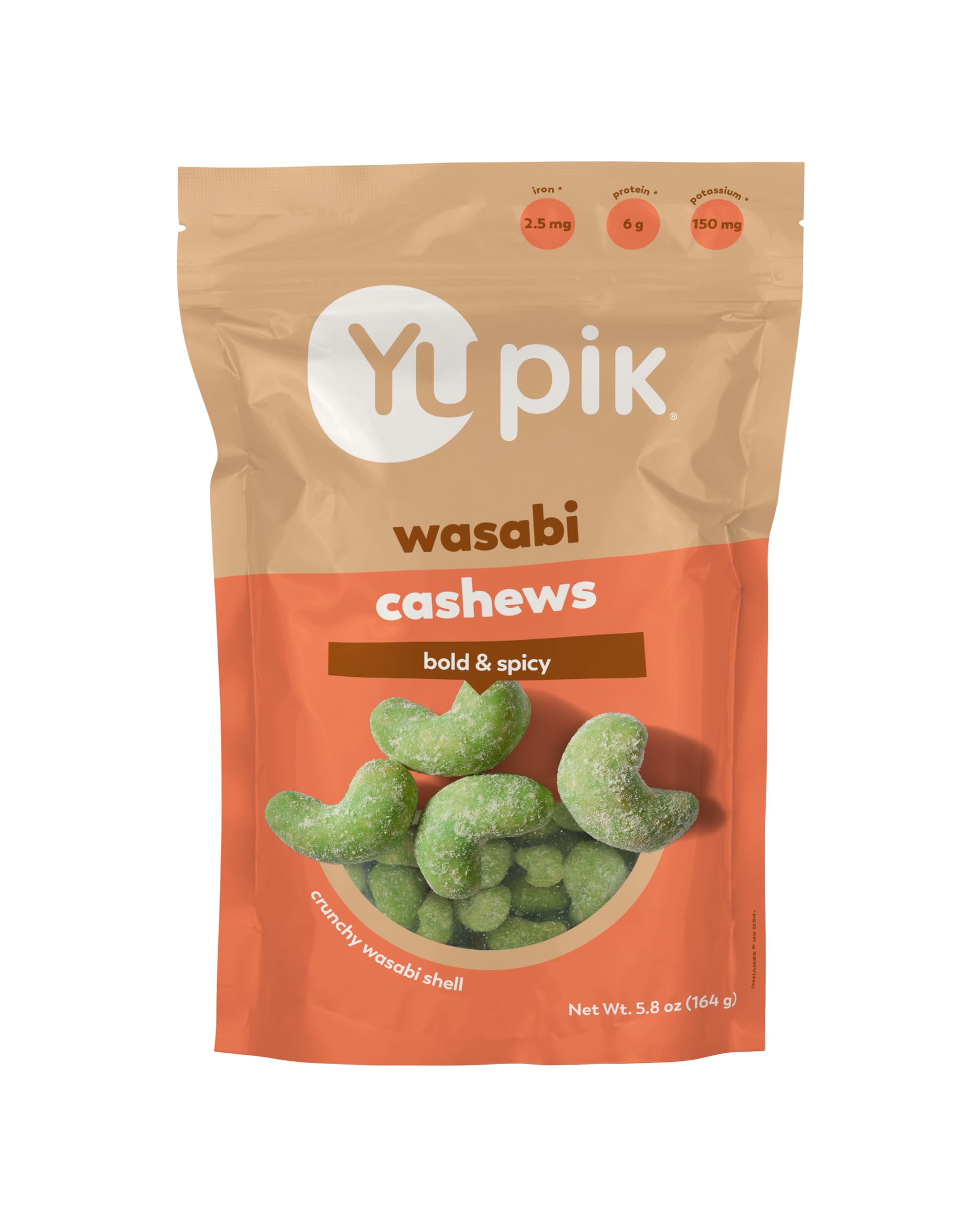 Yupik Wasabi Cashews,UMRT 5.8 Oz, Intense Spicy Snacks, Crunchy Cashews ...