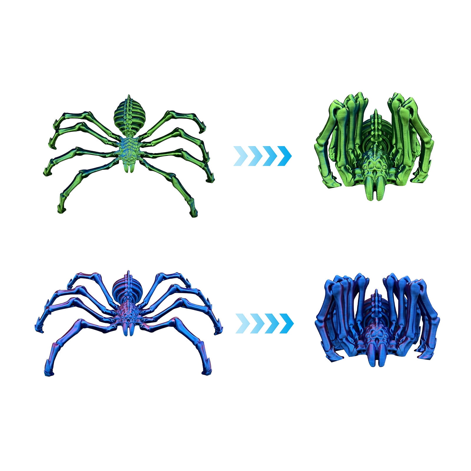 Yuping 3D Printed Flexible Crystal Toy - 13.7 Inch Extendable ...