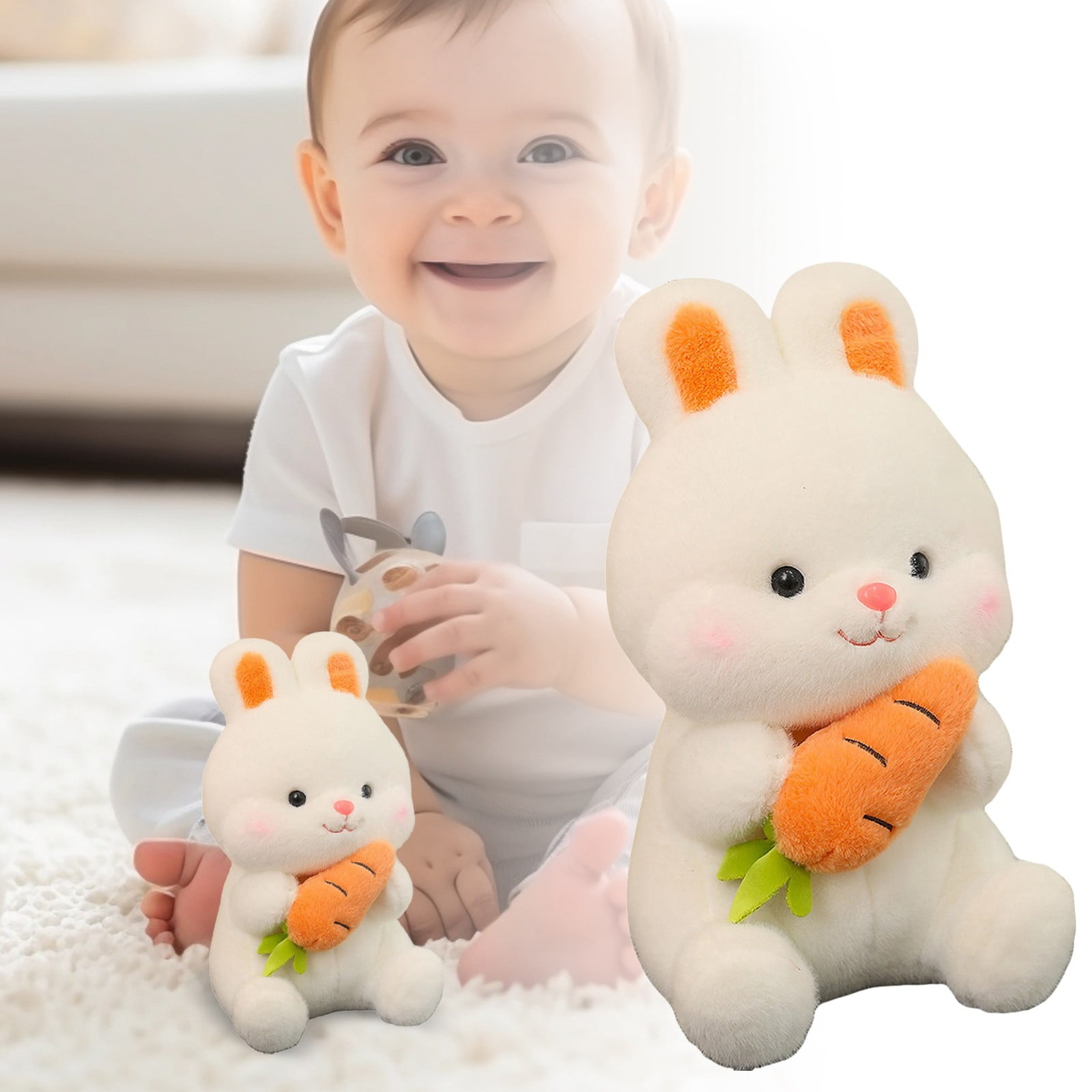 Yuping Doll Rabbit Toy Cute Carrot Rabbit Doll Girl Sleeping Pillow ...