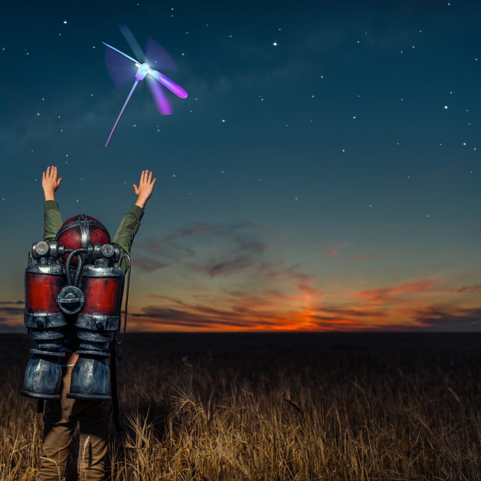 Yuping Glowing LED Light-up -Copter Toy for Children Recollection of ...