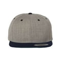 Yupoong 6089MT Adult 6-Panel Structured Flat Visor Classic Two-Tone ...