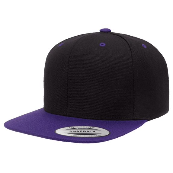 Yupoong Mens The Classic Premium Snapback 2-Tone Cap - Walmart.com