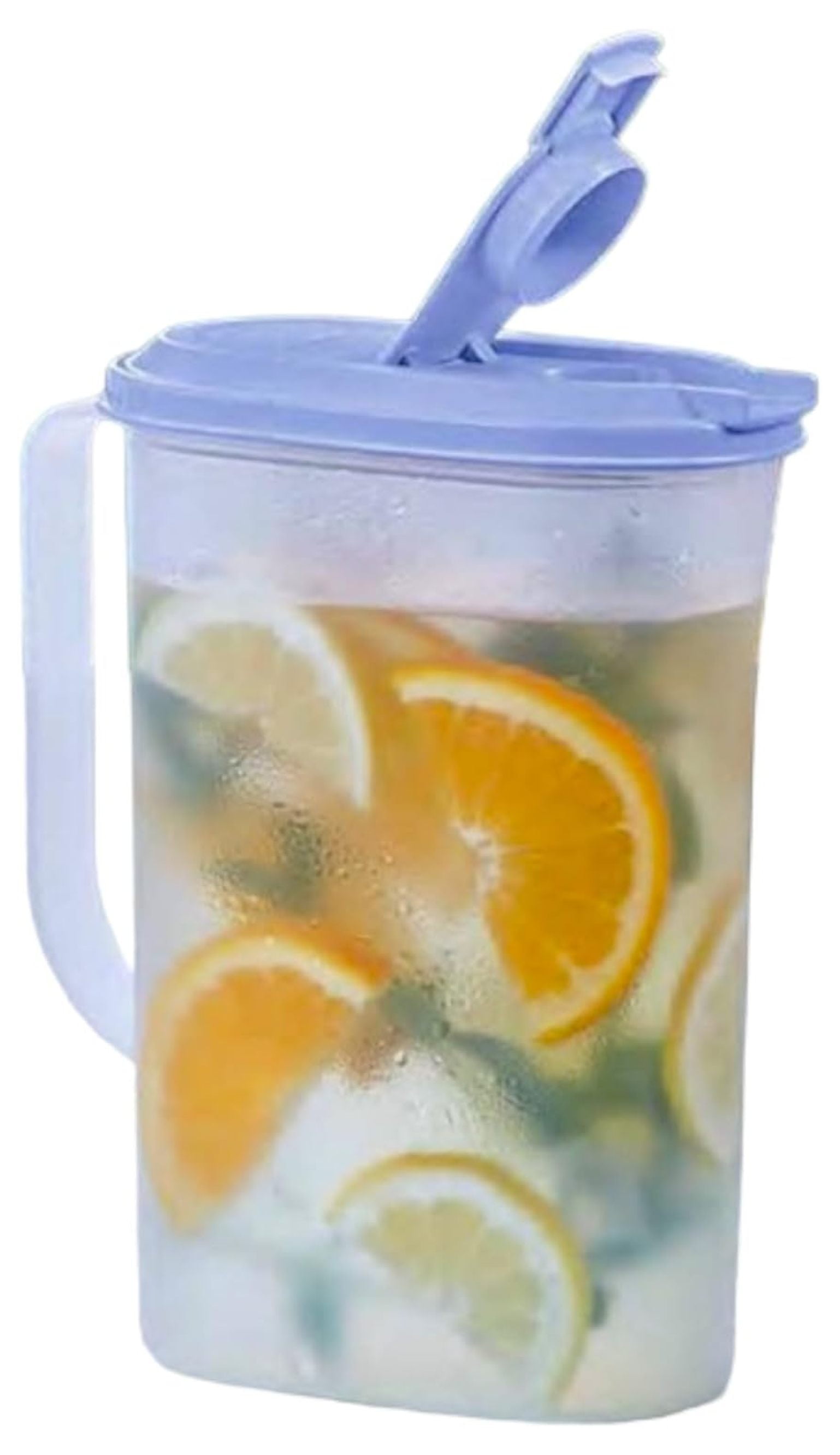 YuraZH 2 Quart Refrigerator Pitcher Slim Line Sheer with Blue Seal ...