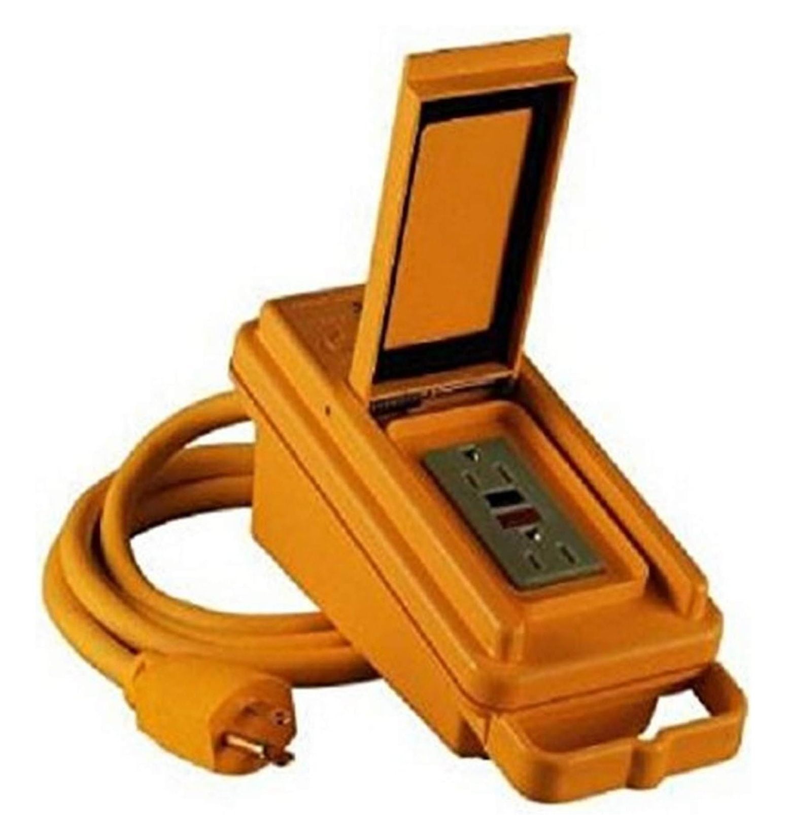 YuraZH 2843 Shock Shield GFCI Outlet Box, Safety Yellow - Walmart.com