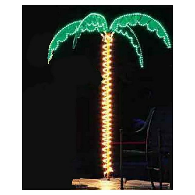 YuraZH 7 Foot High Super Bright LED Lighted Tropical Palm Tree - 5 ...