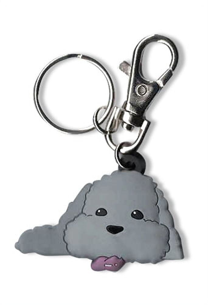 Yuri!!! On Ice Makkachin Laying Down Anime PVC Keychain GE-85487 ...