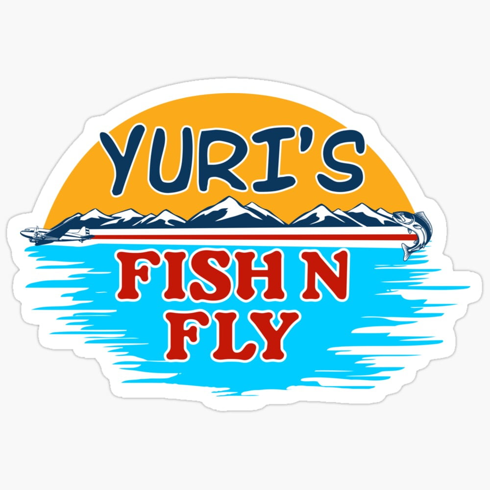 Yuri'S Fish N Fly Sticker Phone Decal Water Bottle Stickers Car Decals ...
