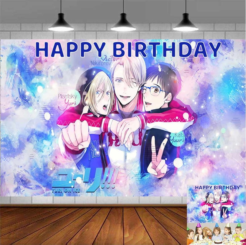 Yuri on ICE Backdrop Banner Party Supplies Poster Movie Theme ...