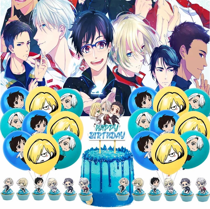 Yuri on ICE Party Decor Decorations Birthday Set for Kids Supplies Kit ...