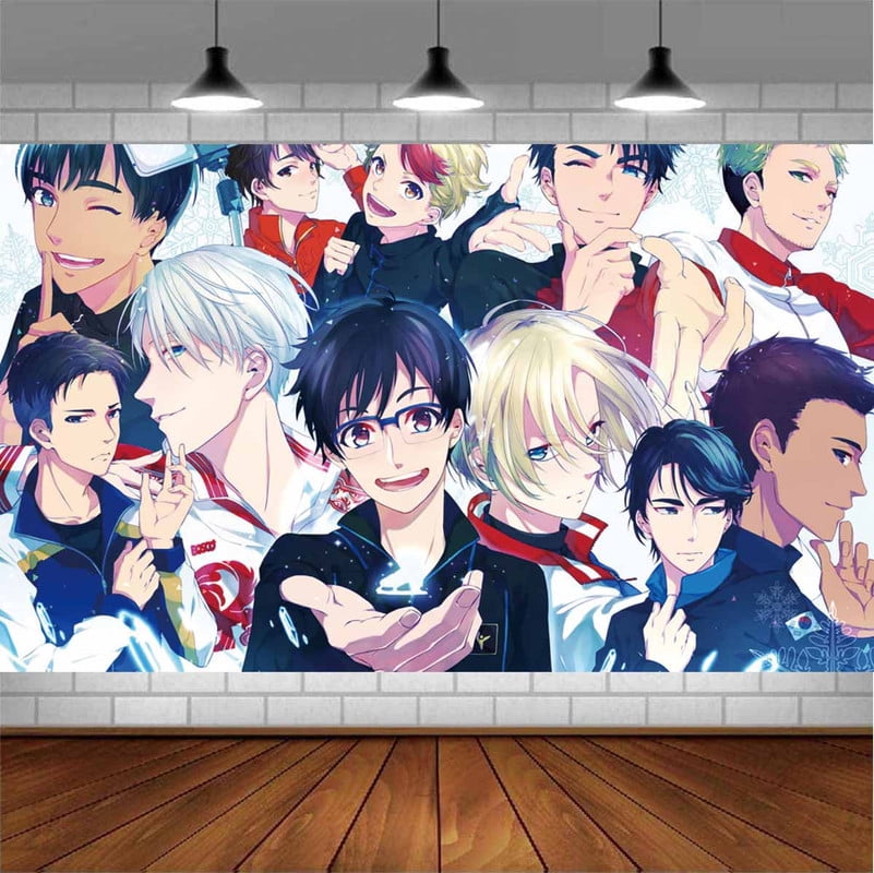 Yuri on ICE Taspestry Wall Decor Birthday Banner Backdrop Background ...