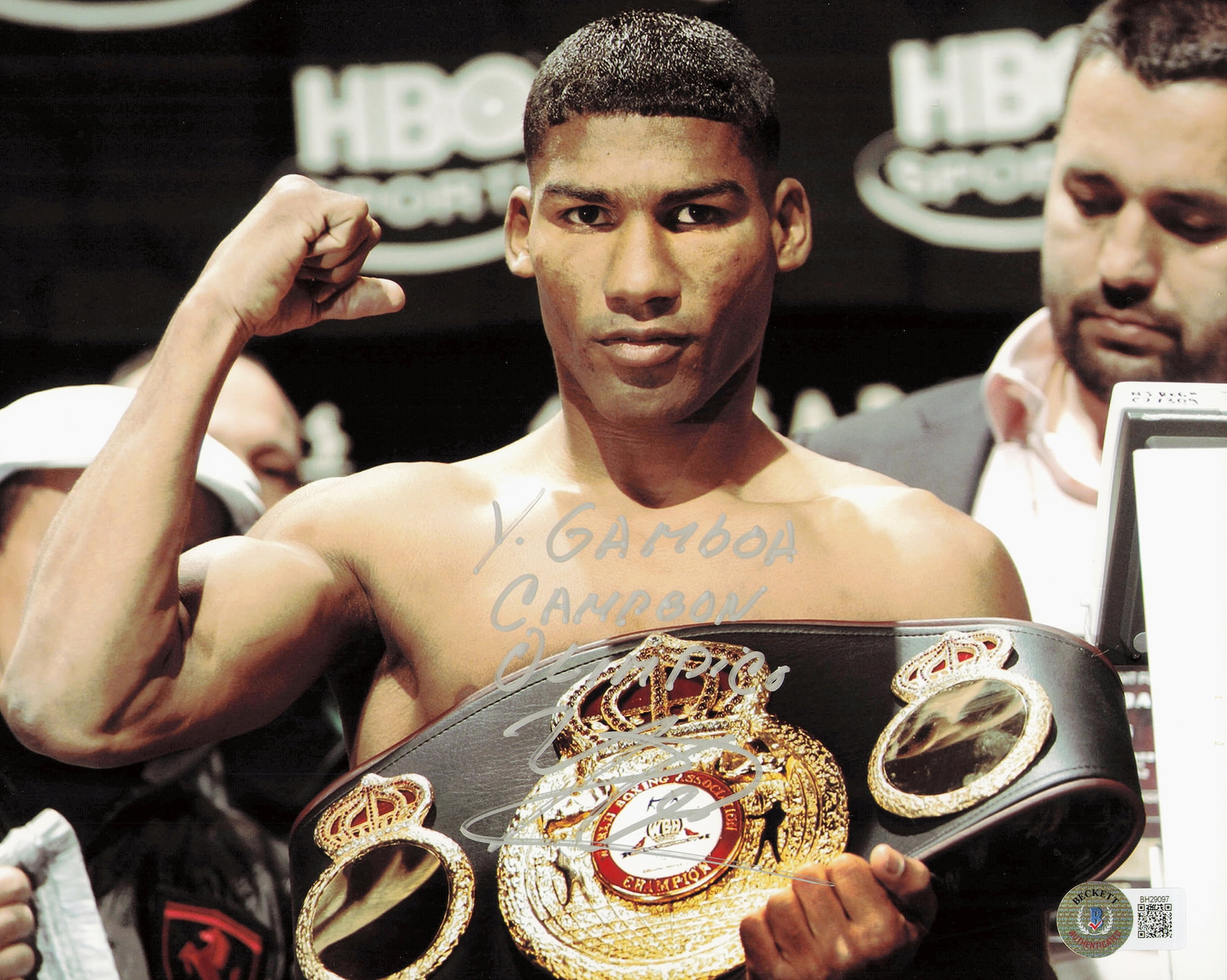 Yuriorkis Gamboa Autographed 8x10 Photo "Campeon Olimpico" Beckett BAS QR #BH29097 - Walmart.com