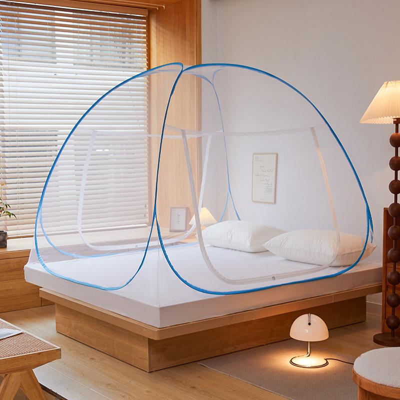 Yurt mosquito net home folding zipper student mosquito net mosquito ...