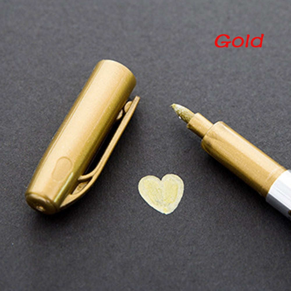 Yuseik Baoke Mp550 Metallic Craft Pen Gold, Silver for Diy Markers ...