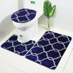 JeashCHAT 3 Piece Bathroom Rug Set Clearance - Includes Bathroom Carpet ...