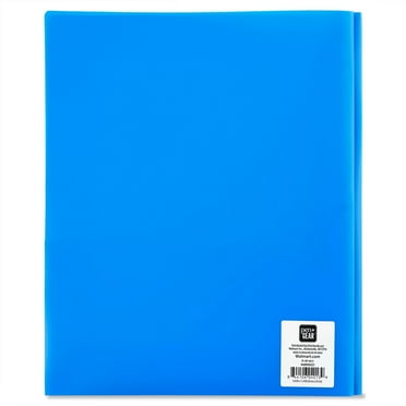 Pen+Gear 3-Prong 2-Pocket Poly Folder, Blue - Walmart.com