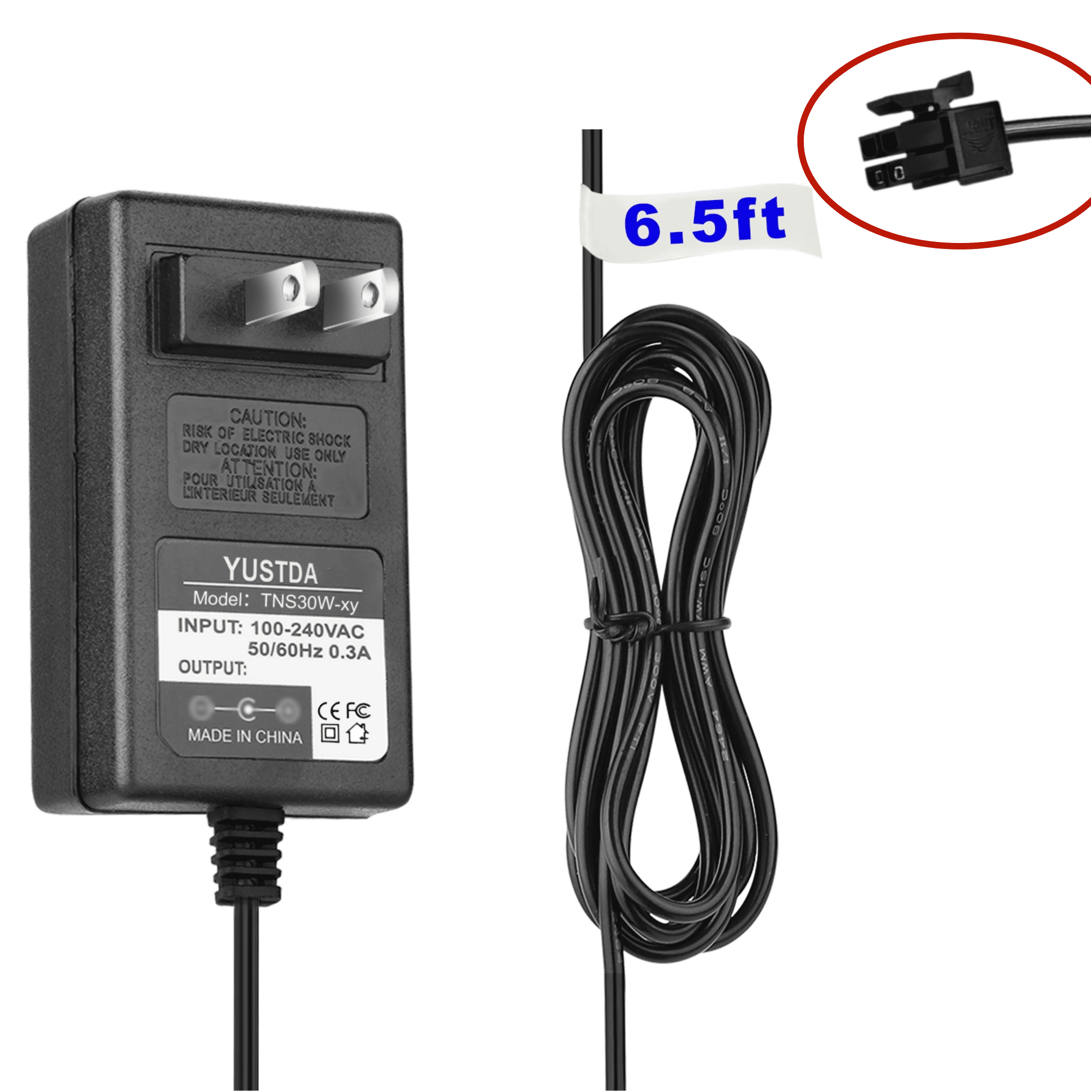 Yustda 12V 4-Pin AC DC Adapter Compatible with Cradlepoint E100 Series ...
