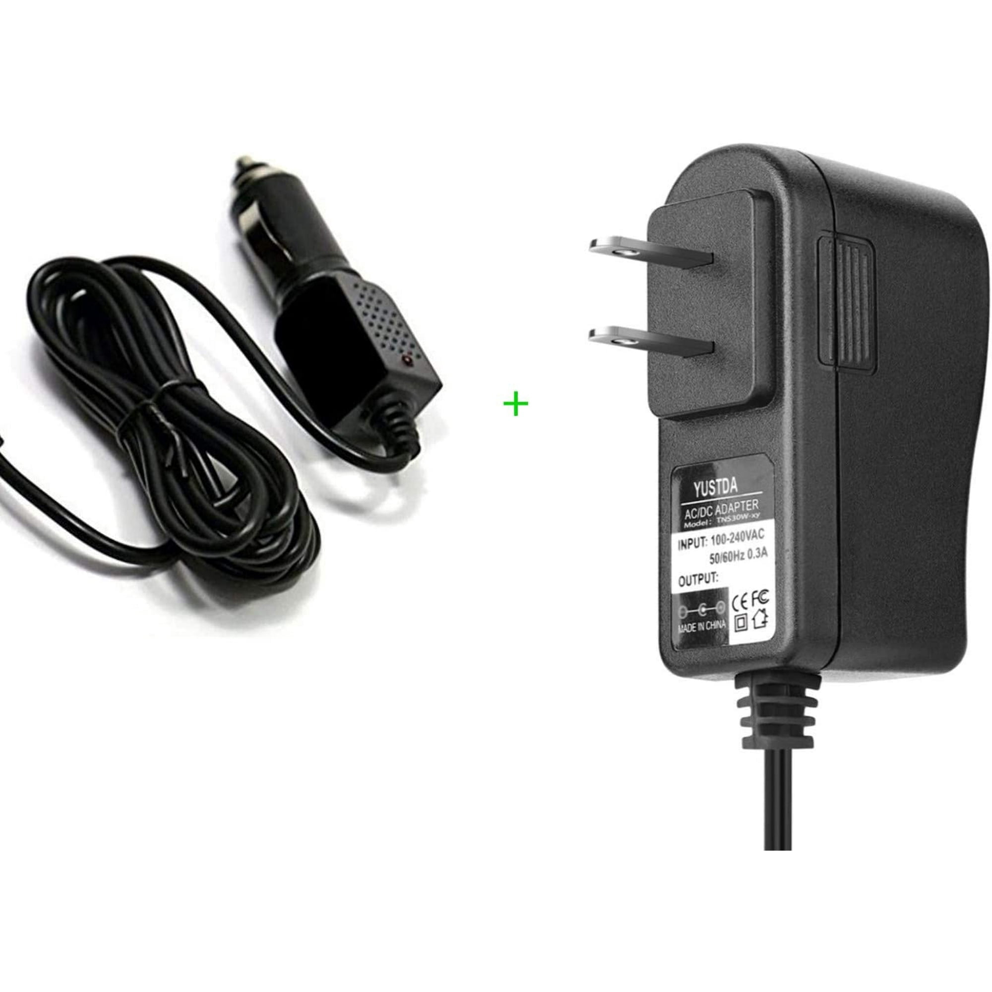 Yustda 12V AC-DC Adapter + Car 12VDC Charger Compatible with Cobra HH 45 WX HH 45 WX ST HH 40 ...