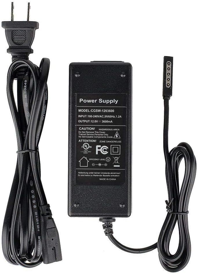 Yustda AC/DC Adapter Compatible with Microsoft Surface RT Windows 64GB ...