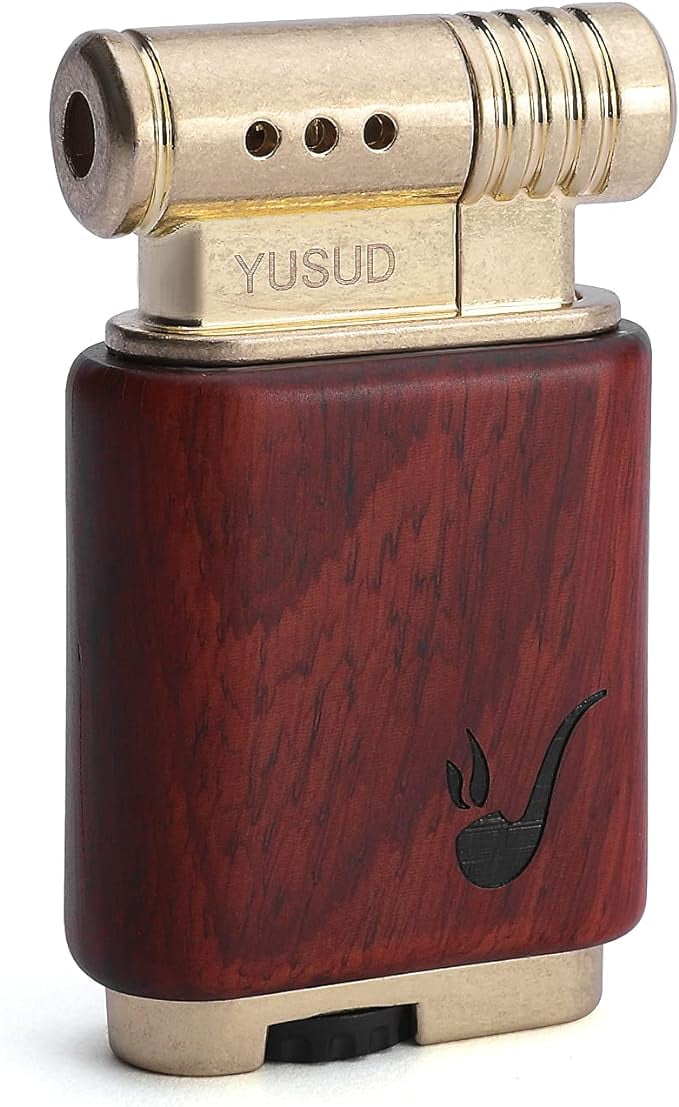 Yusud Vintage Trench Lighter, Cool Pipe Lighter Butane Refillable ...