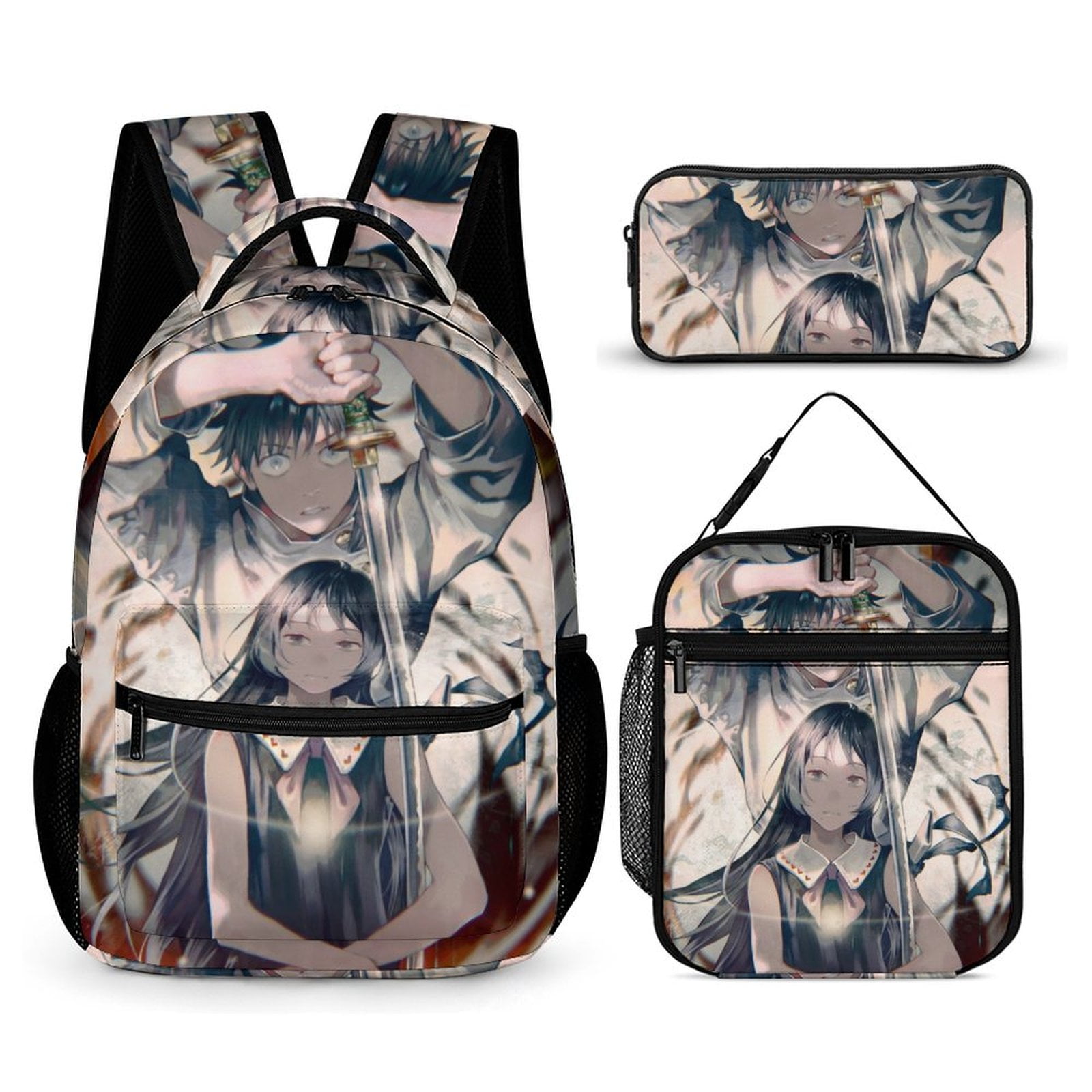 Yuta Okkotsu Anime (2) 3 Piece Backpack Set Anime Casual Daypack with ...