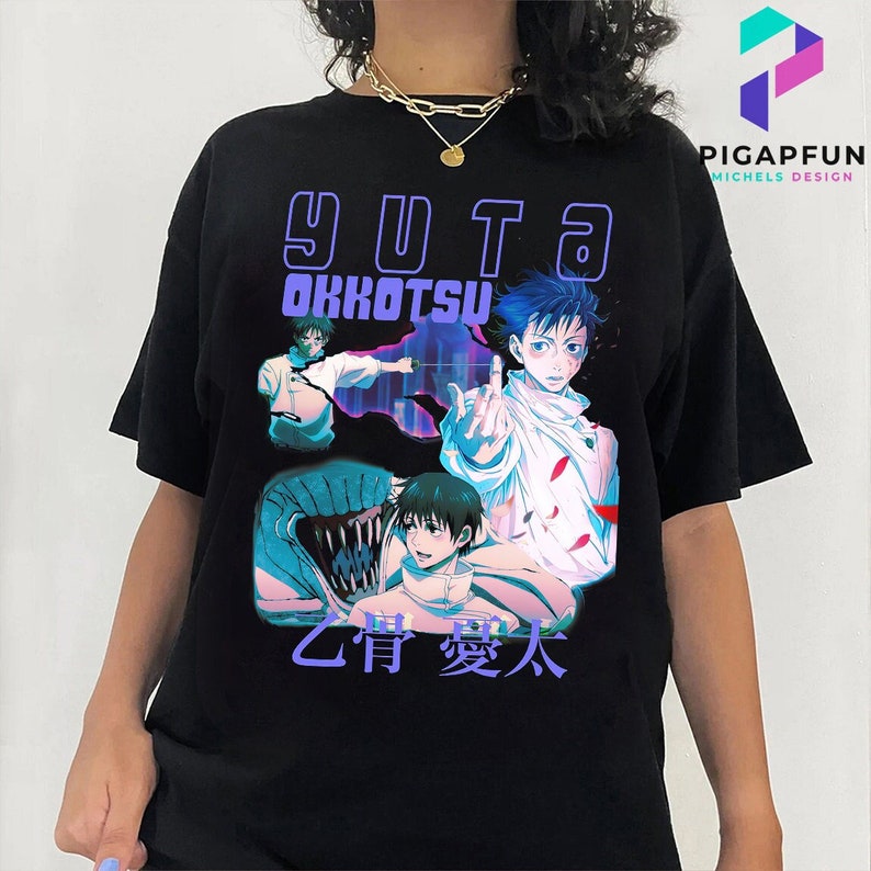 Yuta Okkotsu Shirt, Yuta and Rika Shirt, Anime Shirt, Anime Lovers ...