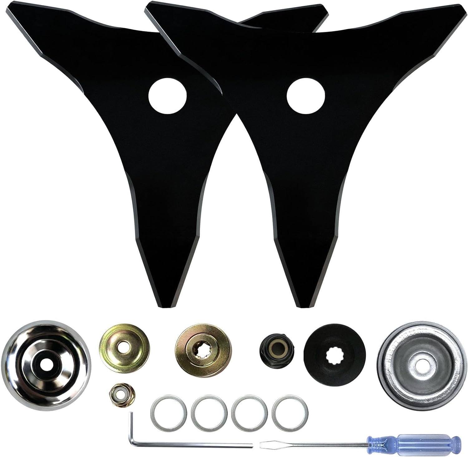 Yutacorex Upgrade Thicken 2pcs 10" x 3Teeth Carbon Steel Brush Cutter ...