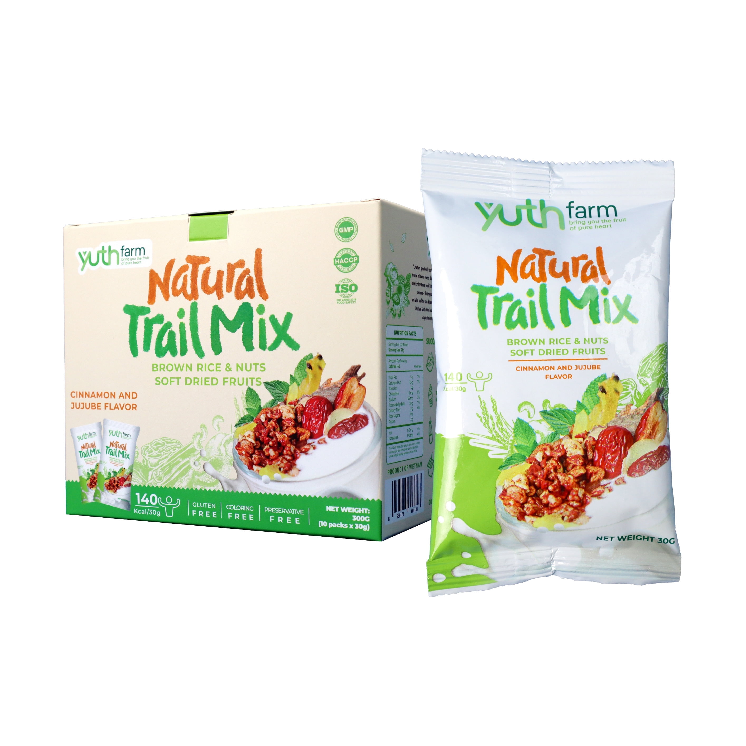 Yuth Farm - Natural Trail Mix Snack Packs with Cinnamon and Jujube ...