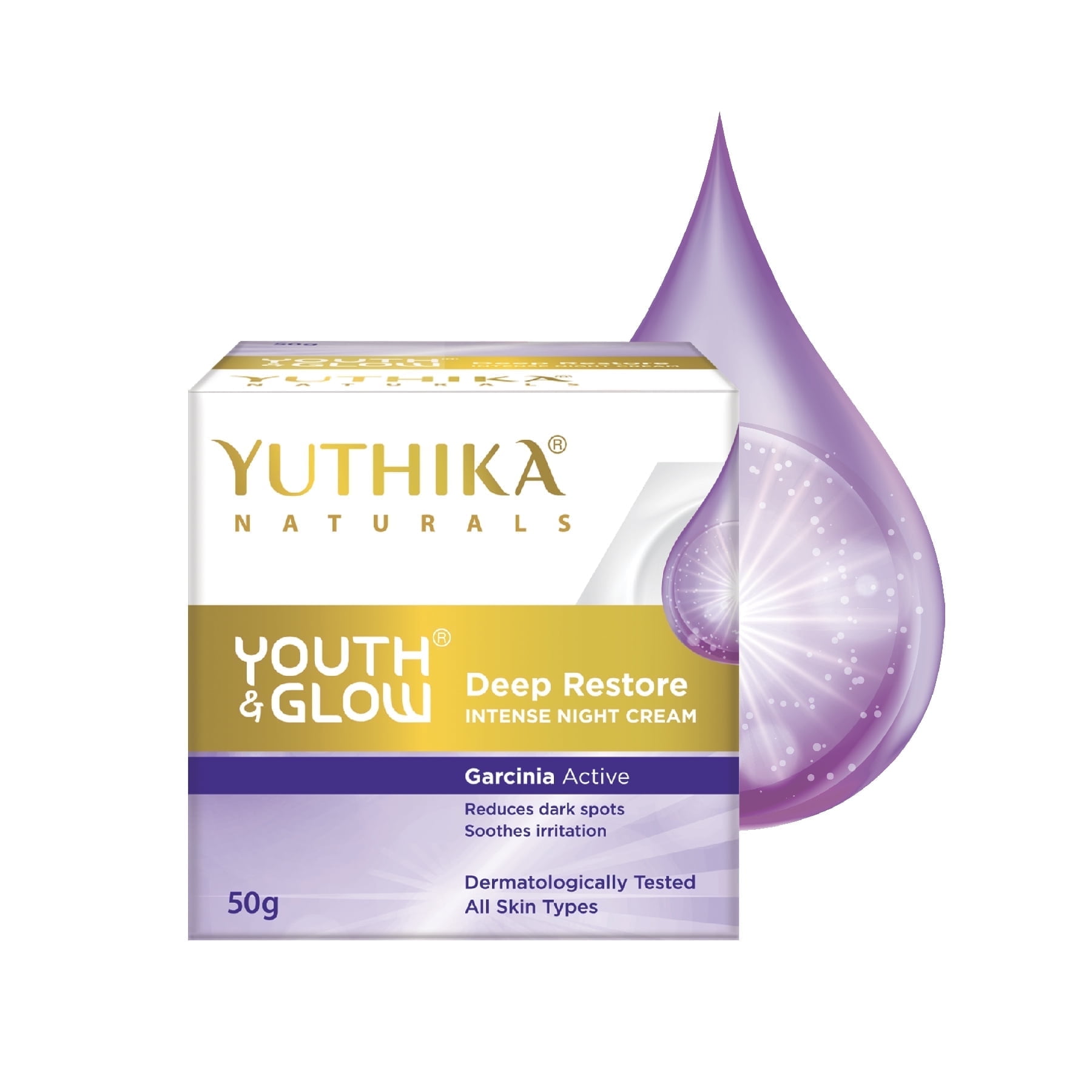 Yuthika Night Cream For Glowing Skin - Youth & Glow Deep Restore ...